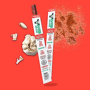 Baja Jerky All Natural Beef Sticks - Traditional, Street Taco, & Hot Sauce, Gluten Free, Protein Packed, Made in the USA - Variety, (Pack of 12)