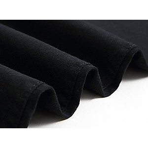 Men's Black Skinny Slim Fit Stretch Straight Leg Fashion Jeans Pants, 29W