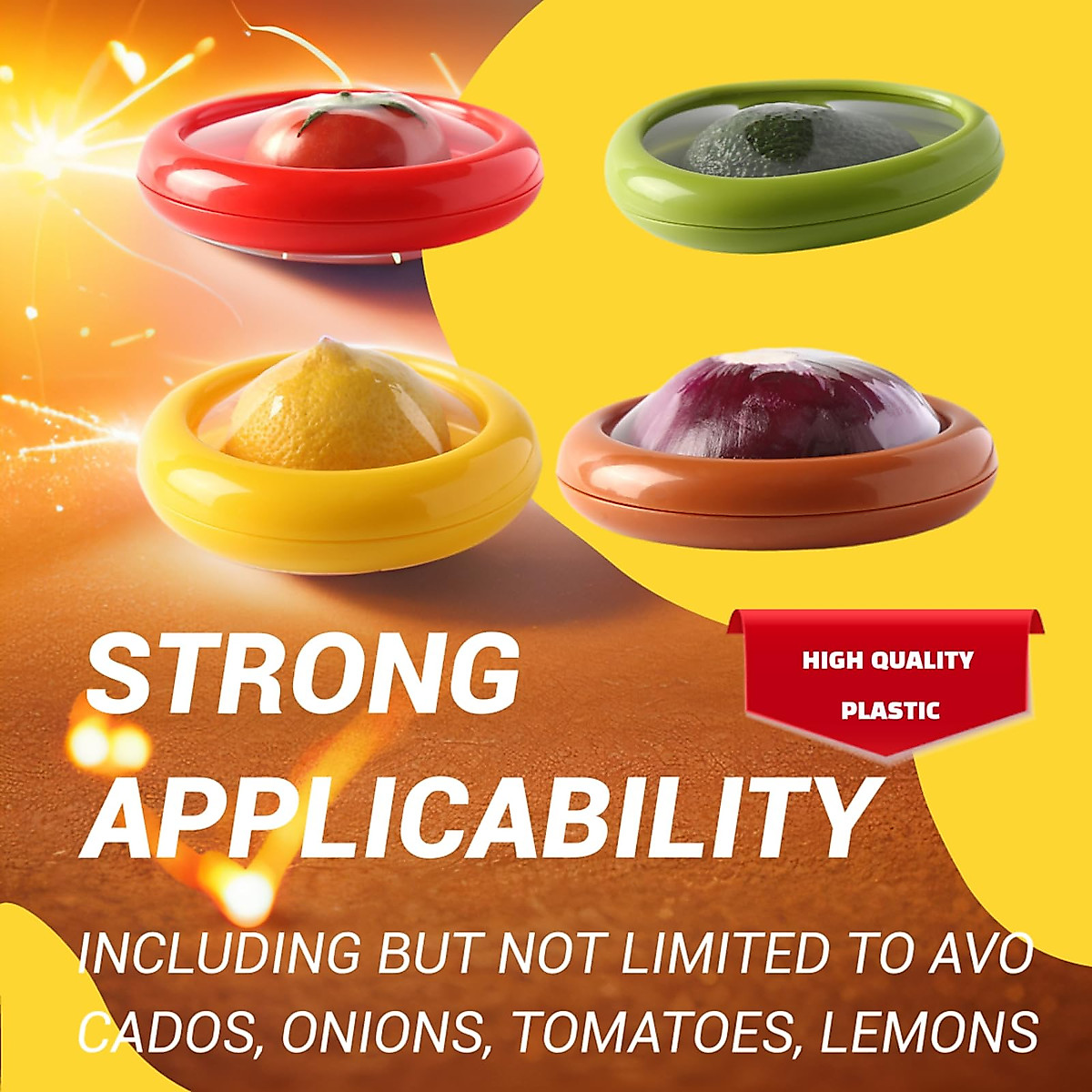 Silicone Fruit And Vegetable Crisper Box, Kitchen Multifunctional Fruit And Vegetable Crisper Container Set, Avocado Saver，onion Saver