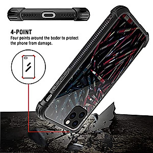 ZHEGAILIAN Case Compatible with iPhone 13 Pro Max,Machinery Flag Case for iPhone 13 Pro Max Case for Boy,Organic Glass [Anti-Scratch] Pattern Design Case for iPhone 13 Pro Max 6.7-inch