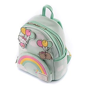 Loungefly Pusheen X Hello Kitty Balloons/Rainbow Mini Backpack Mint