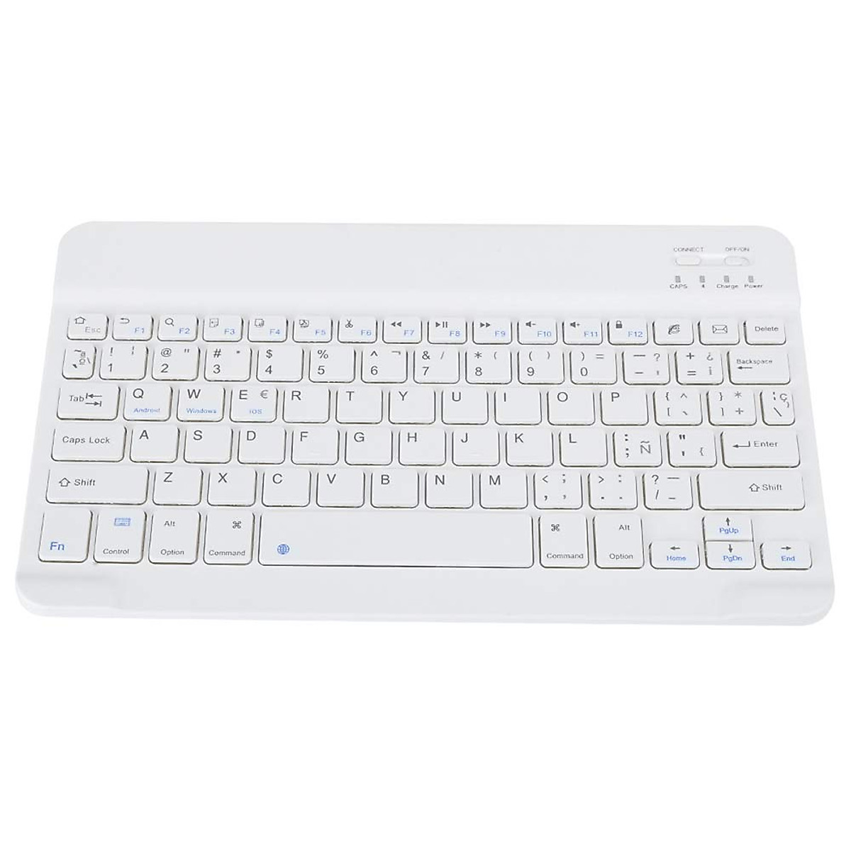 ciciglow Keyboard, 10 Inch Ultra‑Thin Bluetooth Intelligent Keyboard for Computer, Desktop Compatible with Android/OS X/Windows.(Spanish)