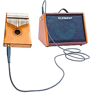 EASTROCK 17 Key Electric Kalimba Thumb Piano Built-in Pickup Professional Electric Kalimba Finger Piano for Kid Adults Beginners Professional (Mahogany Hand Rest EQ)