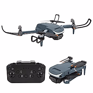 Cryfokt WiFi Foldable Rc Drone, LED Aerial Photography Aircraft with 4K HD Dual Camera, Headless Mode, One Button Return, DIY Route, Professional Quadcopter for Adults(Gray2)