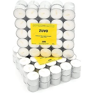8 Hour Tea Lights Candles (50 Pack) - White Long Lasting Tea Lights -Smokeless & Unscented Candles - Party Candles- for Weddings - 3.8 x 2.3 CM, 8hr