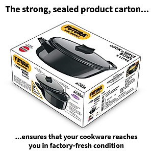 Hawkins/Futura Hard Anodised Cook and Serve Stewpot/Bowl, 3-Liter, 3.17 quarts, Black