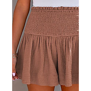 Dokotoo Shorts Women Cute Beach Outfits Shorts High Elastic Plus Size 2023 Summer Clothes Shorts Vacation Outfits Pants Pink Small