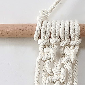 Anntool 3-Tier Macrame Wood Decorative Hanging Wall Towel Blanket Shelf, Bathroom Storage Toilet Paper Display Rack, Farmhouse Towel Holder for Kitchen, Bathroom, Bedroom, Entryway