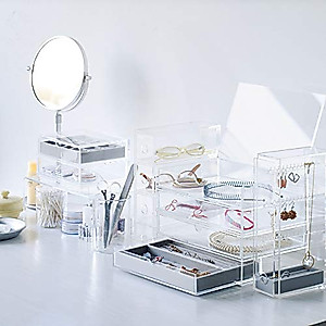 無印良品 Muji 15919833 Acrylic Divider Shelf, Small, Approx. Width 10.2 x Depth 6.9 x Height 3.9 inches (26 x 17.5 x 10 cm)
