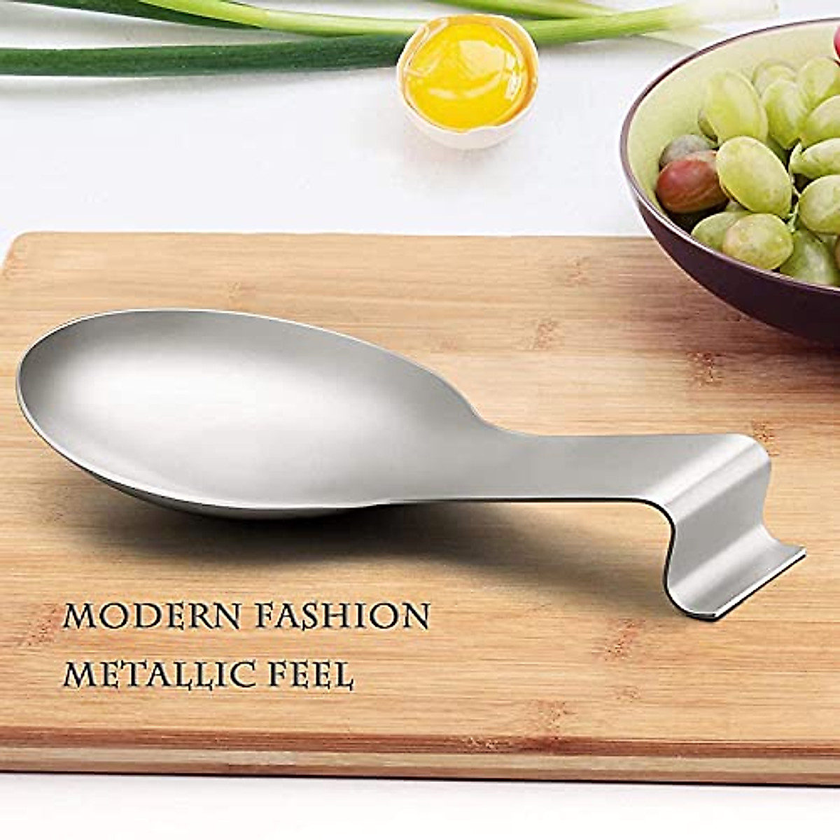 XINLIAN Stainless Spoon Rest for Cooking Kitchen Counter Coffee Spoon Rest Kitchen Spoon Utensil Rest Small Spoon Rest Stove Top Spoon Rest Spatula Rest Spoon Holder Ladle Holder