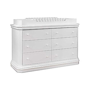 Sorelle Furniture Topper for Double Dresser, White, Crib