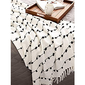 DII Woven Loop Throw Collection, 50x60, Off-White