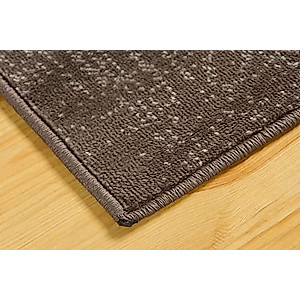 L'Baiet Chrissy Brown Beige Distressed Floral Pattern Mid-Century Modern Indoor 2' x 3' Area Rug