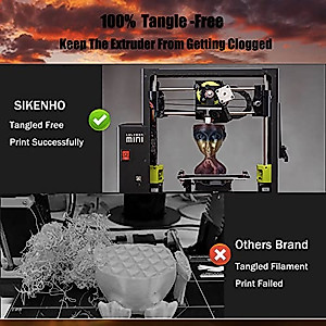 SIKENHO PLA Filament 1.75mm, 3D Printer Filament Silk Gold Shiny Red Black Filament, 3D Printing Filament 1kg Spool (2.2lbs), Dimensional Accuracy +/- 0.02mm, 3D Pen Filament Fit Most FDM Printer