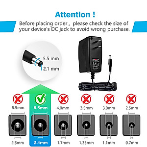 Chanzon 12V 2.5A 30W Power Supply AC DC Switching Adapter, 12 Volt 2.5 Amp AC/DC Wall Wart Converter Transformer, 100-240v 50 60HZ Input with 12vdc 2500ma Output