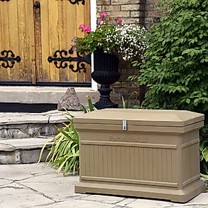 RTS Companies Inc 550200500A5481 Home Accents Parcelwirx Premium Horizontal Delivery Drop Box with Hinged Lid, Oak