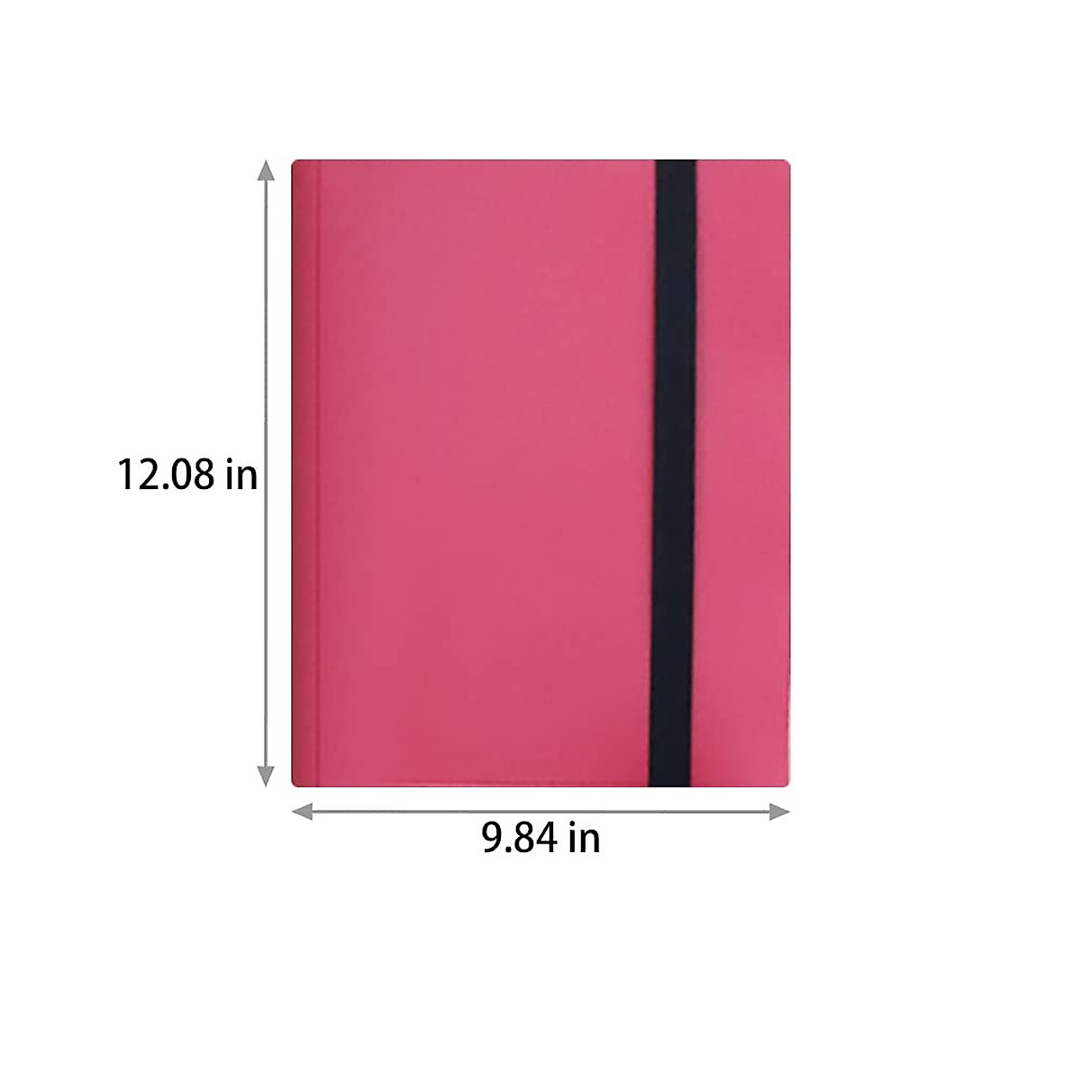 Trading Cards Album Binder, JARAGAR 2 Pack 9 Pockets PU Leather Card Binder Holder 20 Sheets Band Closure Card Storage Case Holds up to 360 Cards Fit for Baseball Football Cards Game Cards