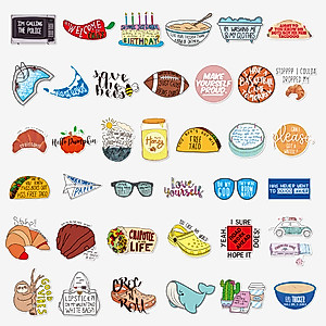 Bibonse Waterproof Vinyl Stickers for Kids Teens Home School Decor Water Bottle Computer Skateboard Walls Window and More (120PCS Vine Stickers)