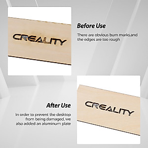 Creality Honeycomb Laser Bed, Honeycomb Platform with 12Pcs Extra Risers and Aluminum Panel for Laser Engraver and Cutter Machine, 12.6" * 12.6"