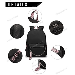Genshin Impact Backpack Bag Xiao Klee Raiden Shogun Rucksack Keqing with USB Charging Port, Free Keychain (24)