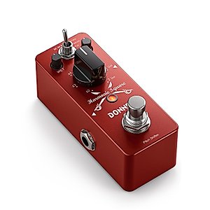 Donner Octave Guitar Pedal, Harmonic Square Digital Octave Mini Pedal Pitch Shifter 7 Shift Types 3 Tone Modes Sharp Detune Flat True Bypass