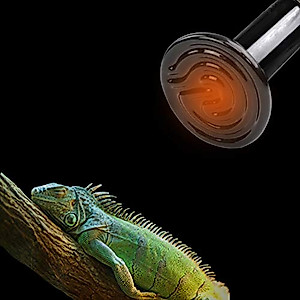 balacoo Heat Lamp Bulbs Reptile Heat Lamp Bulb - 150W Ceramic Heating Light E27 No Harm Heat Emitter Bulbs for Lizard Turtle Scorpion Terrarium Brooder 2Pcs Dome Light Bulb