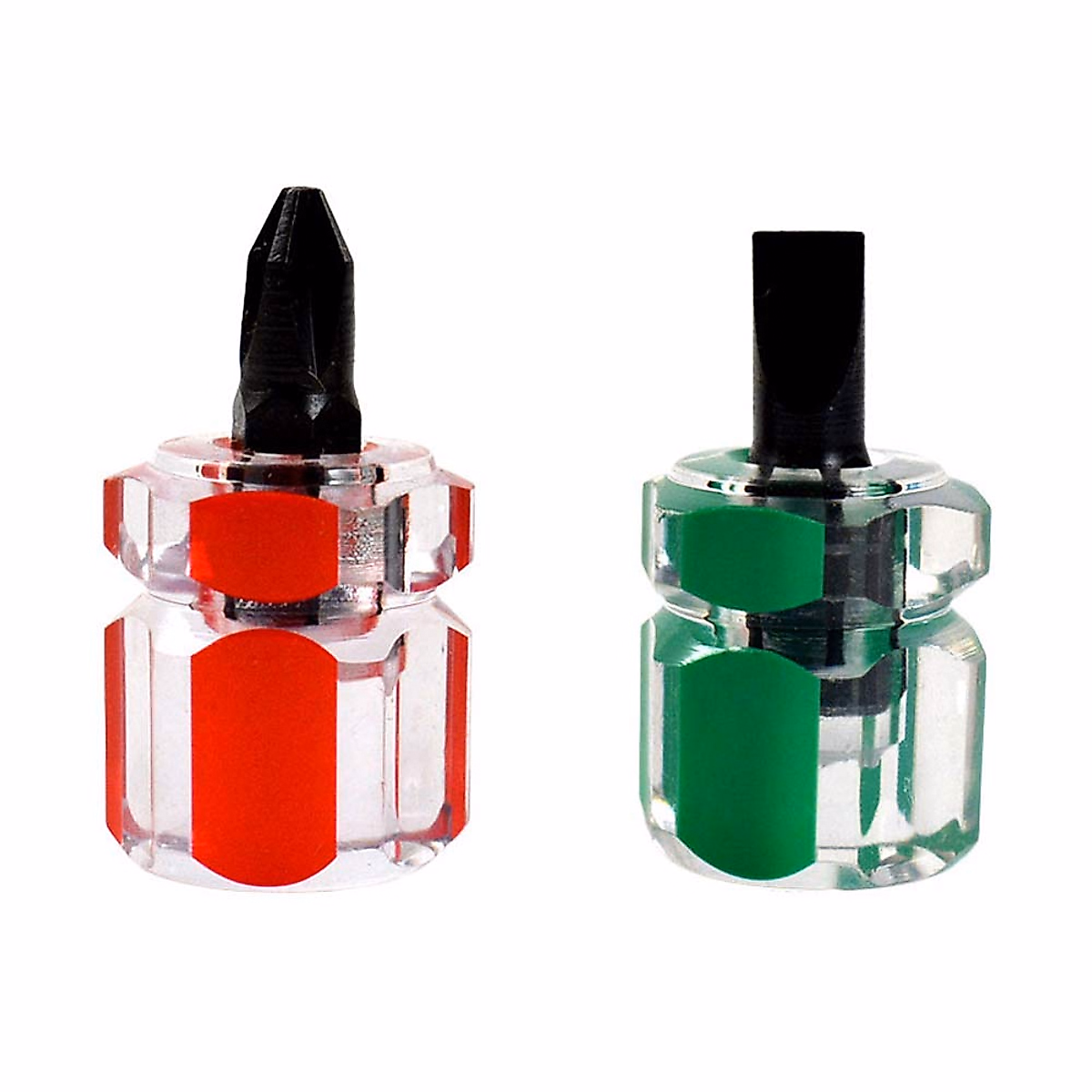 U-K 2 PCS Screwdriver Set Mini Stubby Slotted Screwdriver Set Adorable Quality and Practical Deft Design