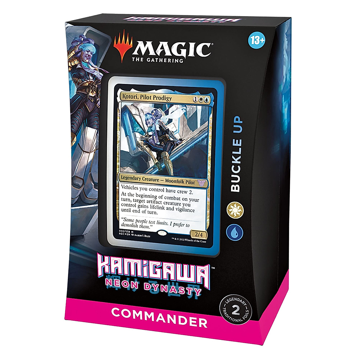 Magic: The Gathering Kamigawa: Neon Dynasty Commander Deck – Buckle Up (White-Blue)