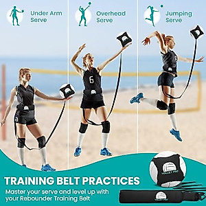 Volleyball Rebounder Training Equipment - Volleyball Serve Spike and Hitting Trainer. Volleyball Accessories Indoor and Outdoor - Great Volleyball Gifts for Teen Girls