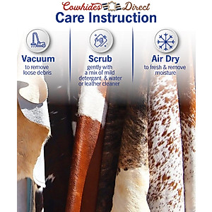 Cowhides Direct Genuine Cowhide Rug (Salt & Pepper) - Authentic Cow Rug with Non-Slip Suede Backing - Cow Rugs for Living Room, Bedroom & More - Decorative Rug (Brown, 7x6 XL)