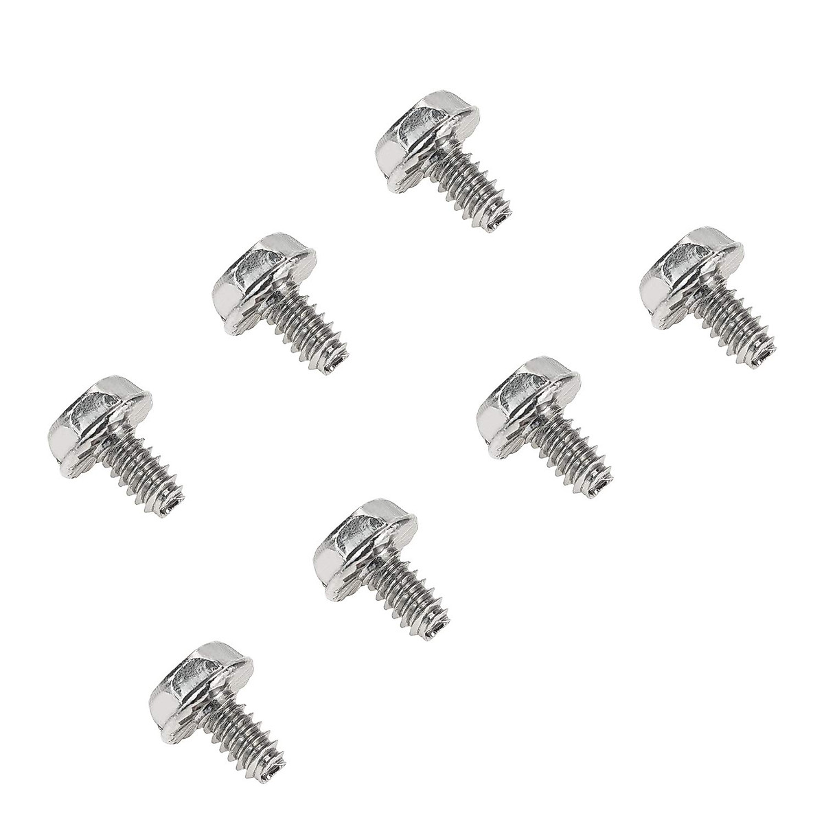 Favordrory Toothed Hex 6/32 Screw 6# -32Computer PC Case Hard Drive Motherboard Mounting Screws, 100 PCS