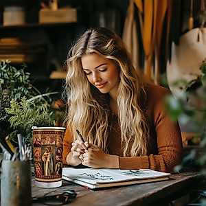 Catholic Gifts for Women, Virgin Mary Tumbler 20oz Stainless Steel Travel Cup Double Wall Insulated Coffee Mugs with Splash-proof Lid, Unique Religious Christian Believers Blessings Gift