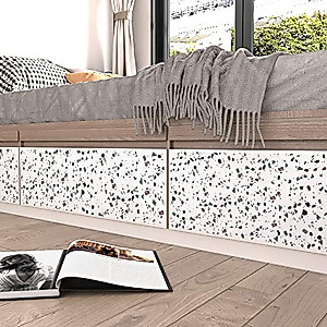 LACHEERY Terrazzo Peel and Stick Wallpaper 15.8"x160" Vinyl Countertop Contact Paper Terrazzo for Cabinets Counter Tops Waterproof Removable Wallpaper for Bedroom Decor Self Adhesive Wall Paper Roll