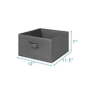 MAX Houser Hanging Shelf Closet Storage Organizer Removable Drawers ，Hanging Storage Organizer Hanging Sweater 2 Sock Underwear Drawers for Closet, Bedroom, Dark Grey