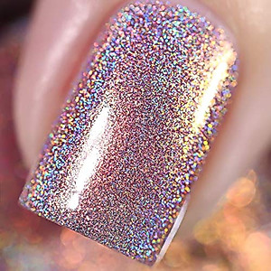 ILNP Morning Rays - Mauve Pink Holographic Shimmer Nail Polish