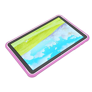 SHYEKYO Kids Tablet, 2MP 8MP Dual Camera 10 Inch HD IPS Screen 2GB RAM 32GB ROM Children Tablet Eye Protection Quad Core for Study (US Plug)