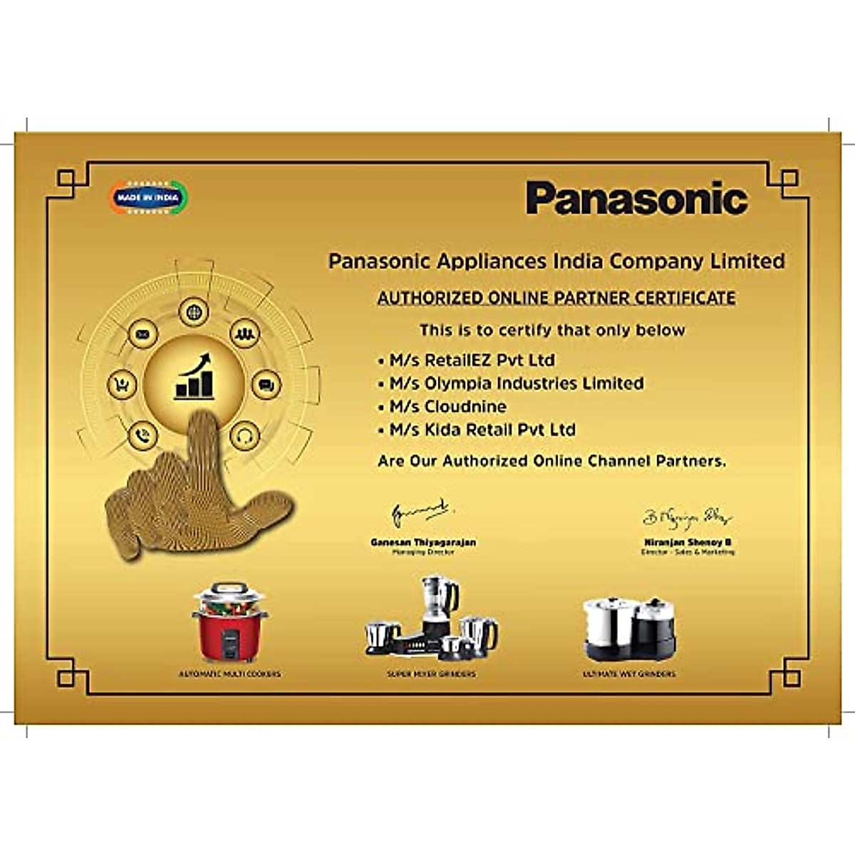 Panasonic 2 Litre Wet Grinder with Automatic Timer & Stainless steel drum| MK TSW200 W, White Color | 110-120 Volts | Suitable for USA and Canada | Dosa & Idli wet Grinder