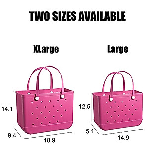 Rubber Tote Bag Beach Bag, Waterproof Travel Bag Outdoor Fashion Portable l Handbag for Sports Beach Market Pool Boat (Cow, X-Large)