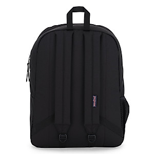 JanSport Cross Town Backpack - Travel, or Work Bookbag with Water Bottle Pocket, Black