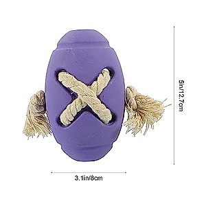 Yustery Dog Rugby Balls Toy Puppy Chewing Toy Home Dog Bite Toy Rugby Design Pet Toy