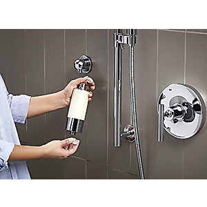 Kohler 30646-CP Aquifer Shower Water Filtration System, Reduce Chlorine, Includes Filter Replacement, Polished Chrome