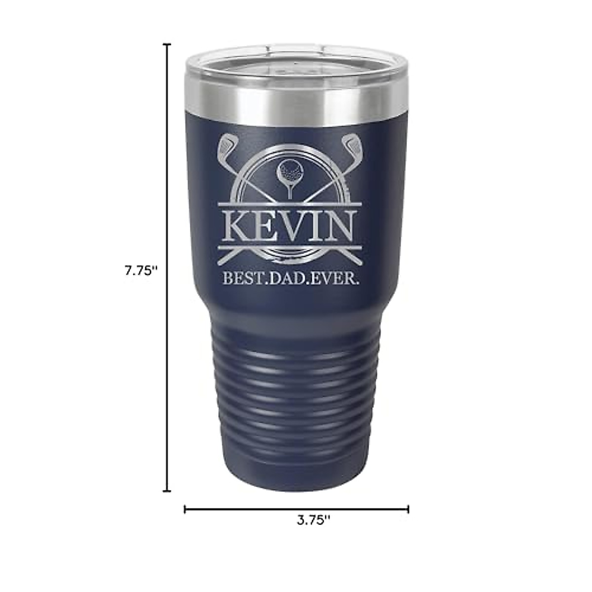 Customized Ringneck Tumbler 30 oz with Straw, Personalized Tumbler with Custom Name Text Engraved in USA - Basketball, Tennis, Soccer, Golf, Football, Coach Gift (Black with ring)