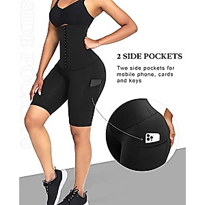 FeelinGirl Shapewear for Women Tummy Control Waist Trainer Short Body Shaper Plus Size Thigh Slimmer Butt Lifting