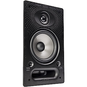 Polk Audio 65-RT in-Wall Speakers with 6.5" Driver - The Vanishing Series | 2 Speakers | Use as Left/Right Front Speakers, Stealth Side or Rear Surrounds | White, Paintable Grilles