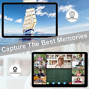 DOOGEE T20 Android Tablet,10.4'' 2K Tablet,15GB+256GB, Hi-Res Quad Speakers, Octa-core Gaming Tablet, 8300mAh Battery, 2.4G/5G WiFi Tablet Android 12, TÜV Low Bluelight, Split Screen