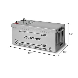 Mastervolt 62002250 Mv 12/225 Ah Agm Battery