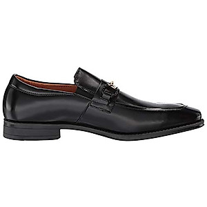 Stacy Adams Men's Pierce Moe-Toe Slip-on Penny Loafer, Black, 9 M US