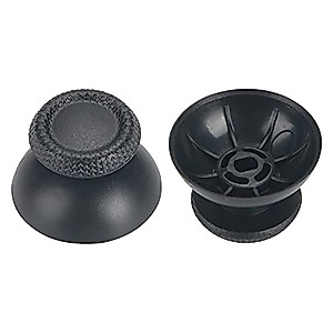 1 Pair Analog Joystick Thumb Stick Grip Cap Replacement for PS5 Controller Black