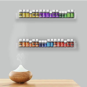 VIVO Dual Acrylic 24 inch Floating Bookshelves for Wall Display, Clear Organizer Shelves for Kids Room, Nursery, Office, and More 2-Pack, MOUNT-SF24C