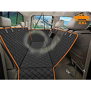 iBuddy XXL Dog Seat Cover for Trucks with Mesh Window Waterproof Dog Truck Hammock Durable Back Seat Cover for Full Size Pickup Trucks Machine Washable X-Large Truck Pet Seat Cover for Dodge Ram 1500